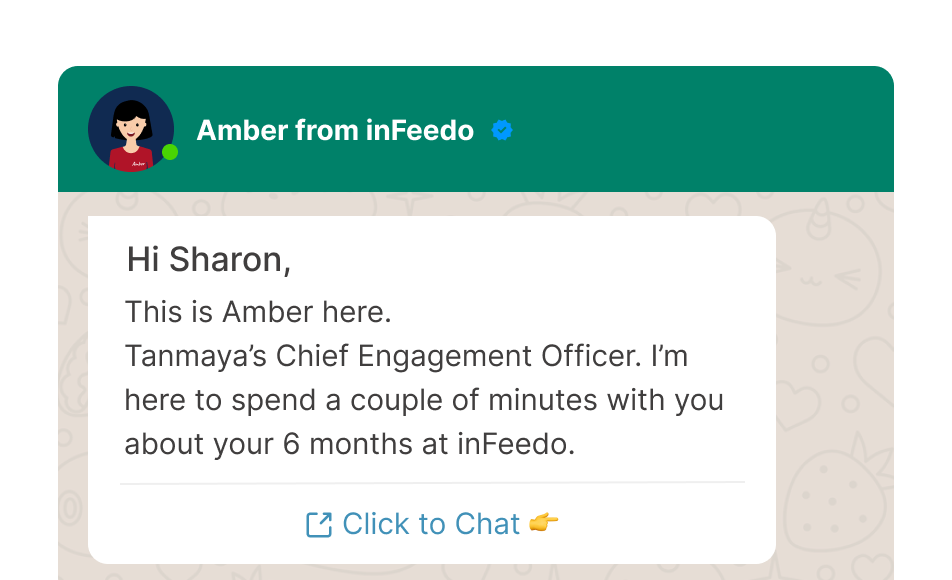 AI HR Chatbot for EX & Retention | Meet Amber by inFeedo